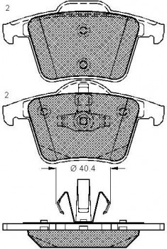 BRAKE PADS SB BP45358