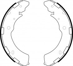BRAKE SHOE SB BS23741