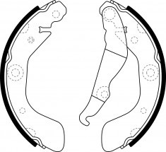 BRAKE SHOE SB BS52006