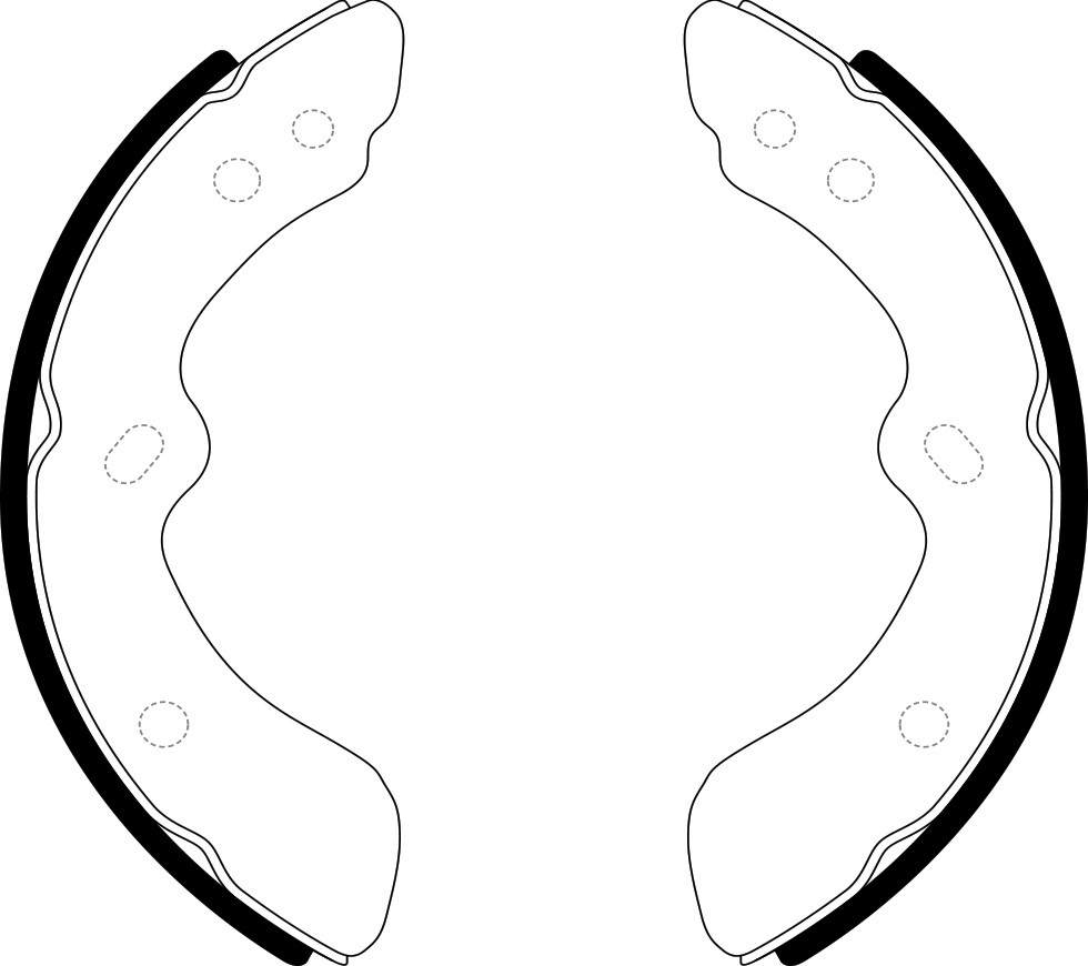 BRAKE SHOE SB BS25333