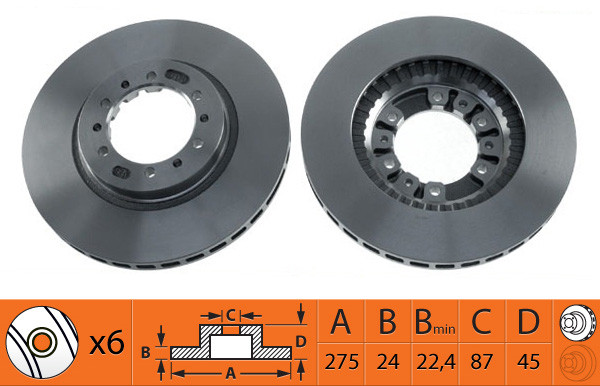 ROTOR DISC SB BR23124T