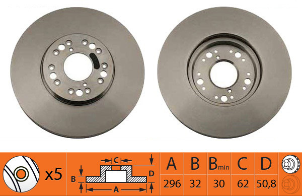 ROTOR DISC SB BR21129T