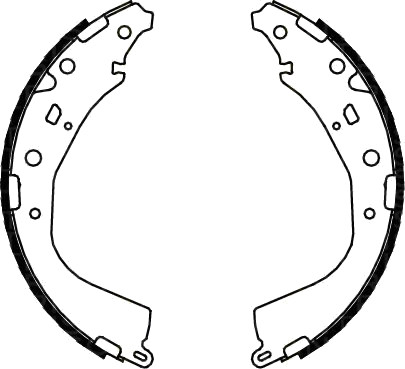 BRAKE SHOE SB BS21005