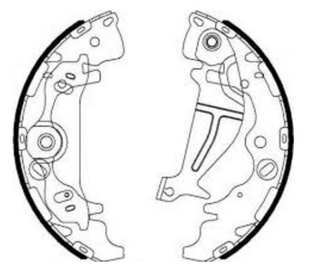 BRAKE SHOE SB BS11001