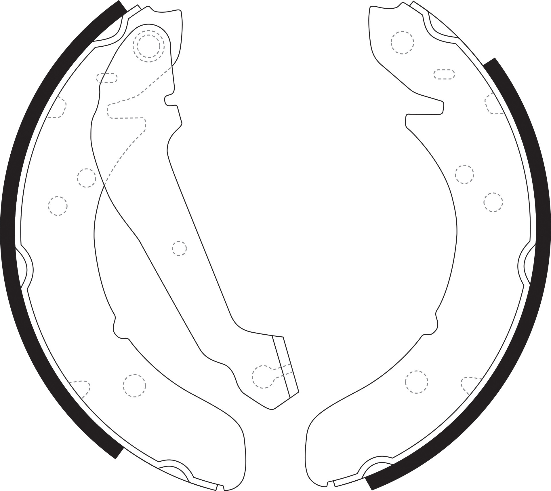 BRAKE SHOE SB BS11241