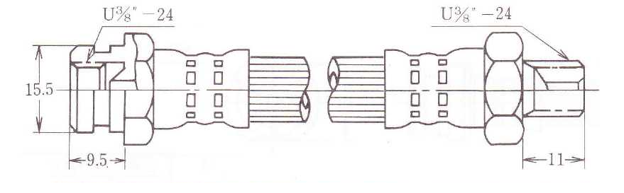 BRAKE HOSE SB BH22205FR