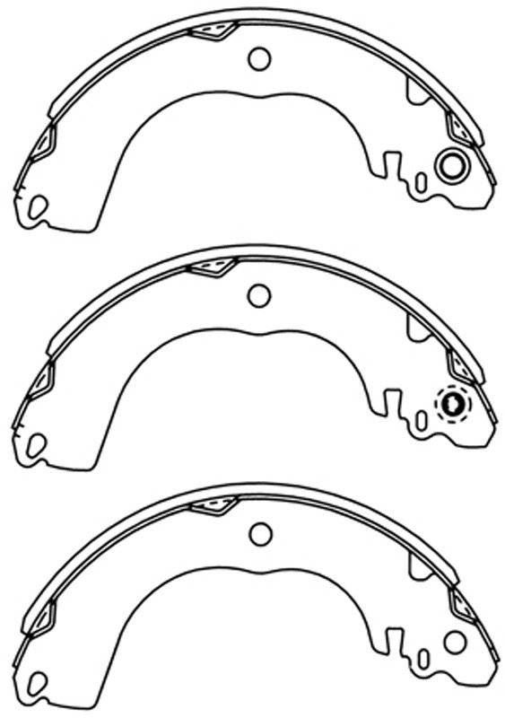 BRAKE SHOE SB BS22267