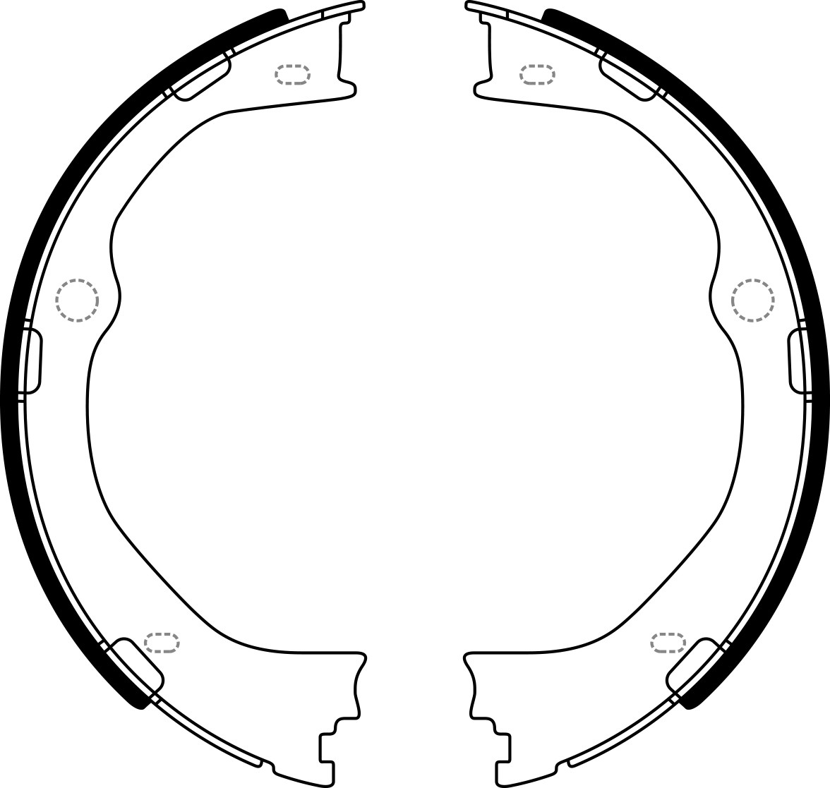 BRAKE SHOE SB BS52009
