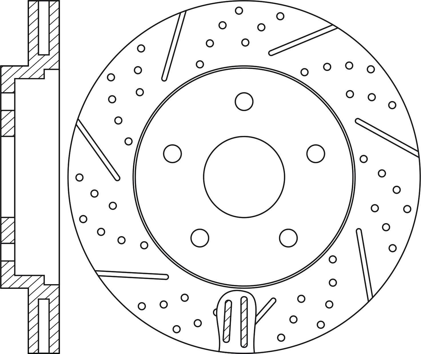 PERFORMANCE ROTOR DISC SB BR22141PSET