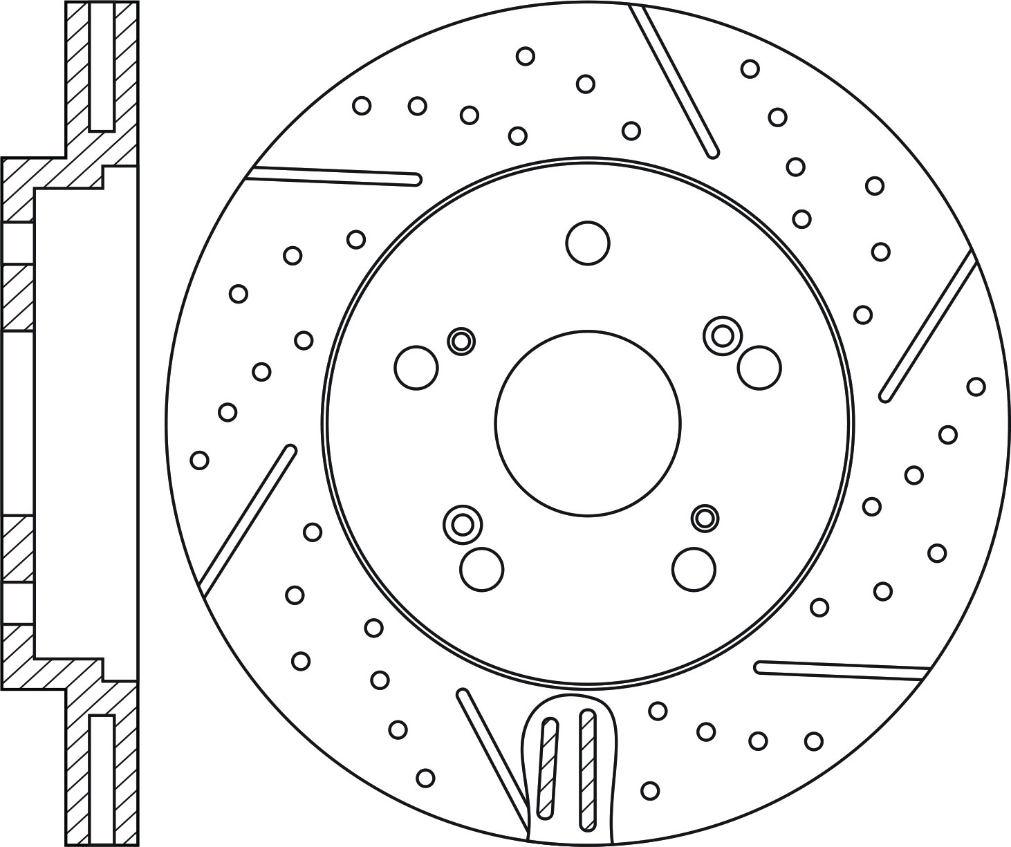 PERFORMANCE ROTOR DISC SB BR28148PSET