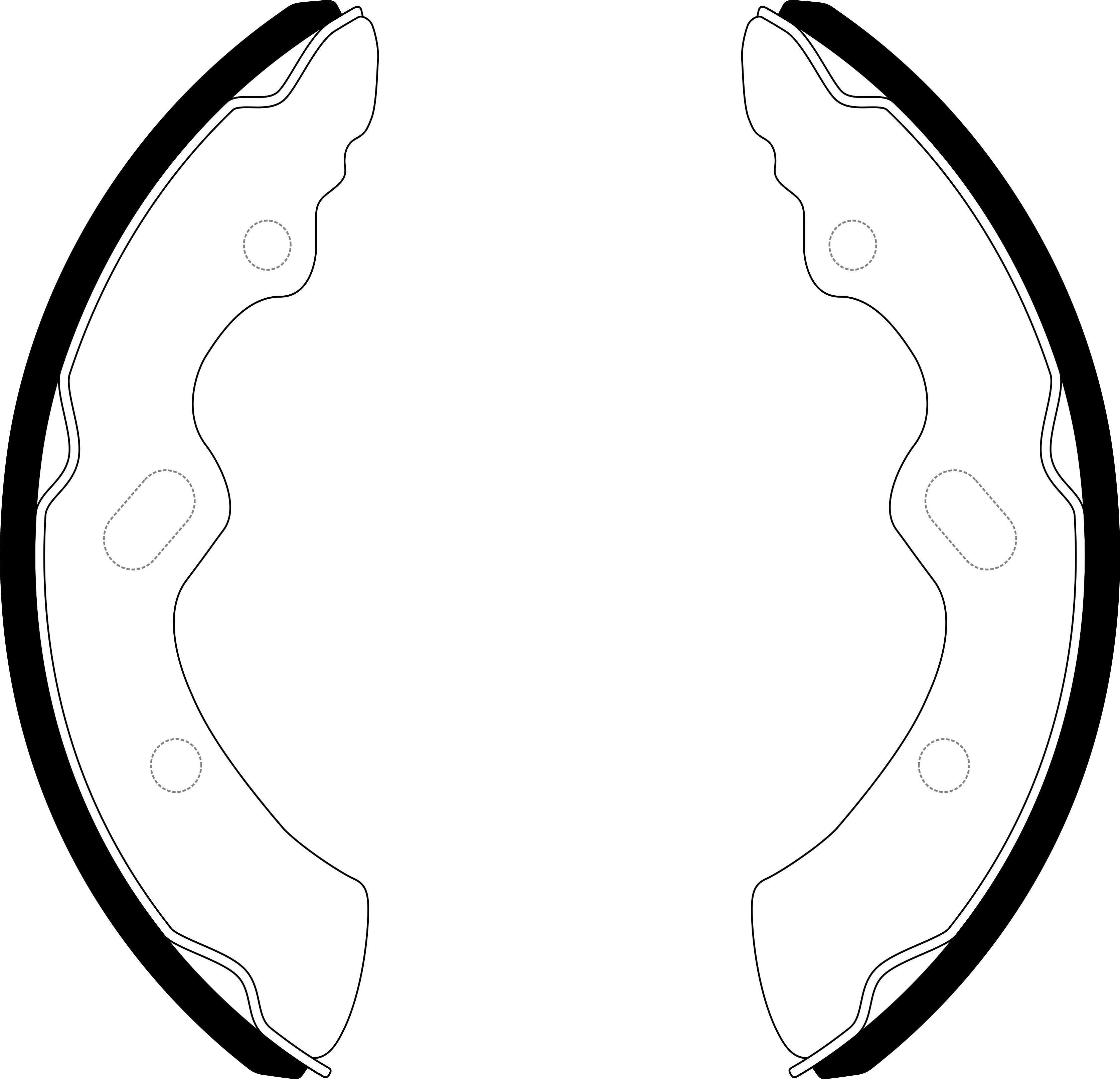 BRAKE SHOE SB BS23722