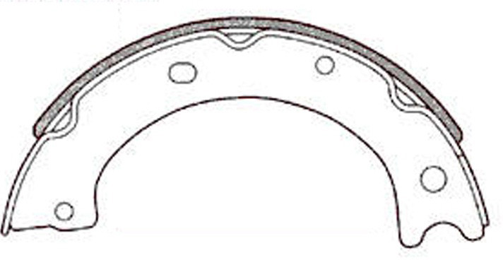 BRAKE SHOE SB BS22802