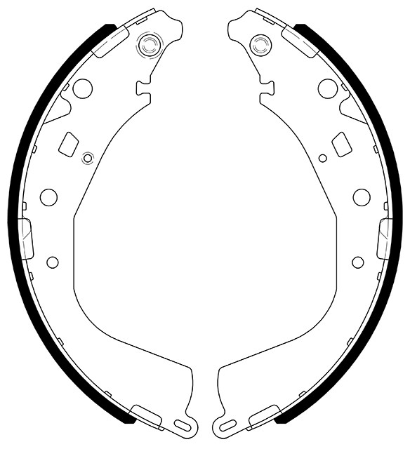 BRAKE SHOE SB BS21016