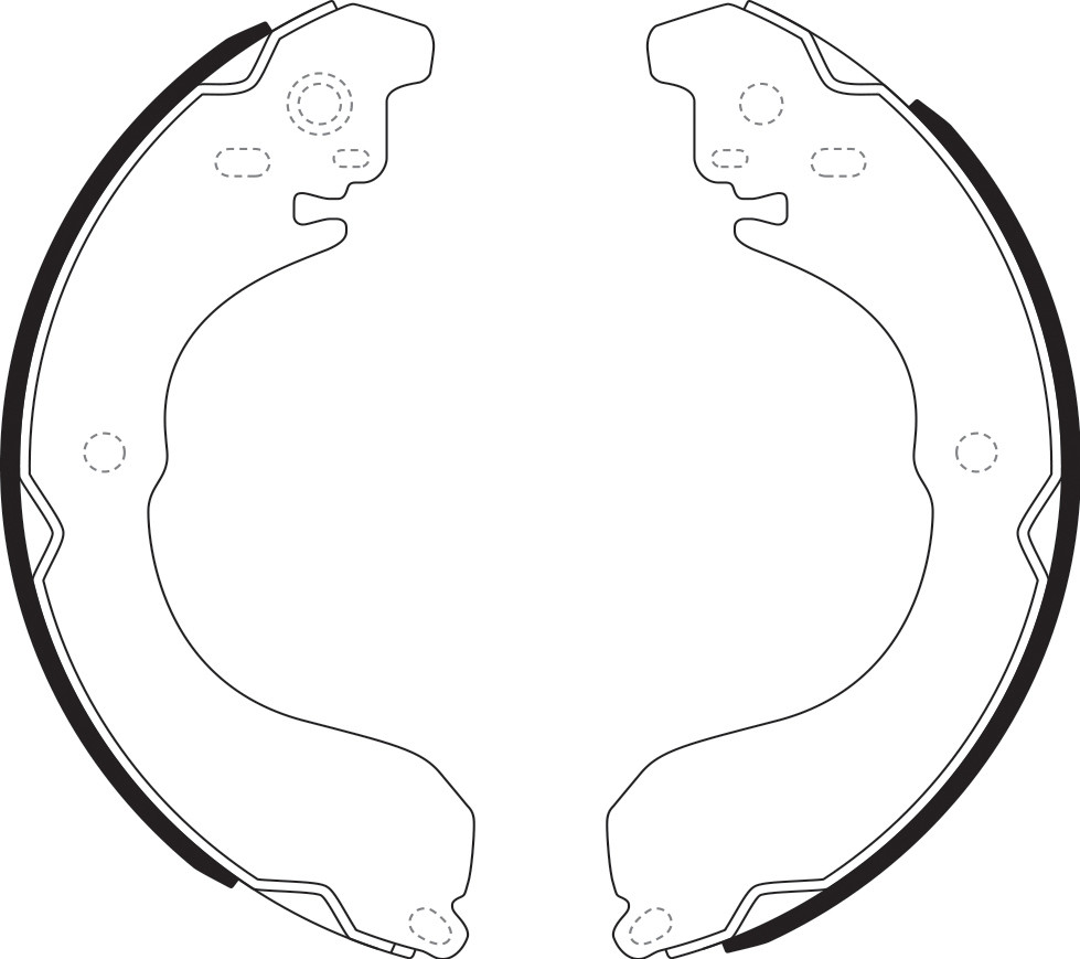 BRAKE SHOE SB BS22264