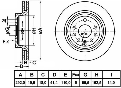 ROTOR DISC SB BR44101T