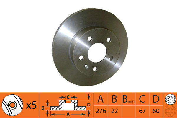 ROTOR DISC SB BR31107T