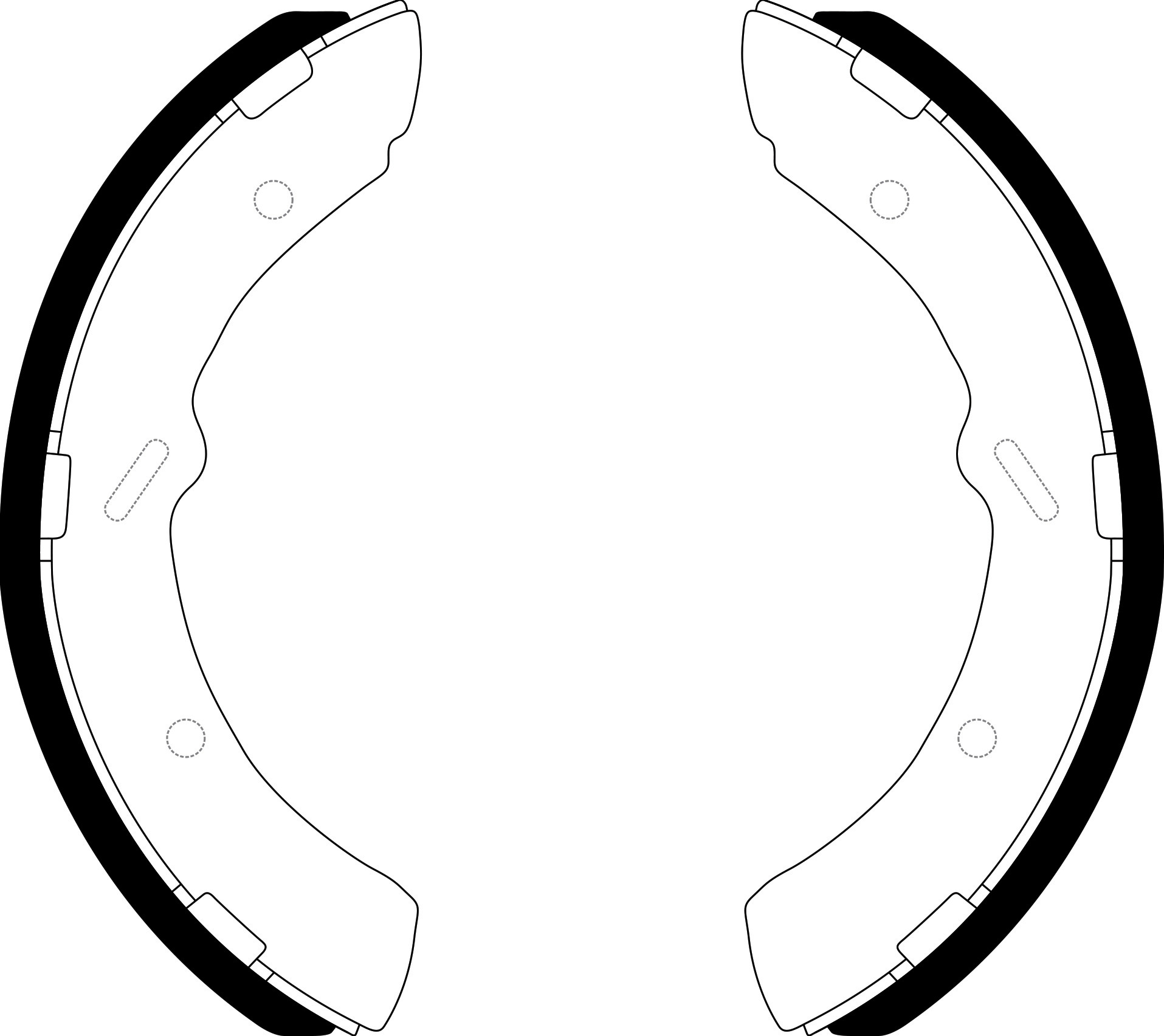 BRAKE SHOE SB BS23653