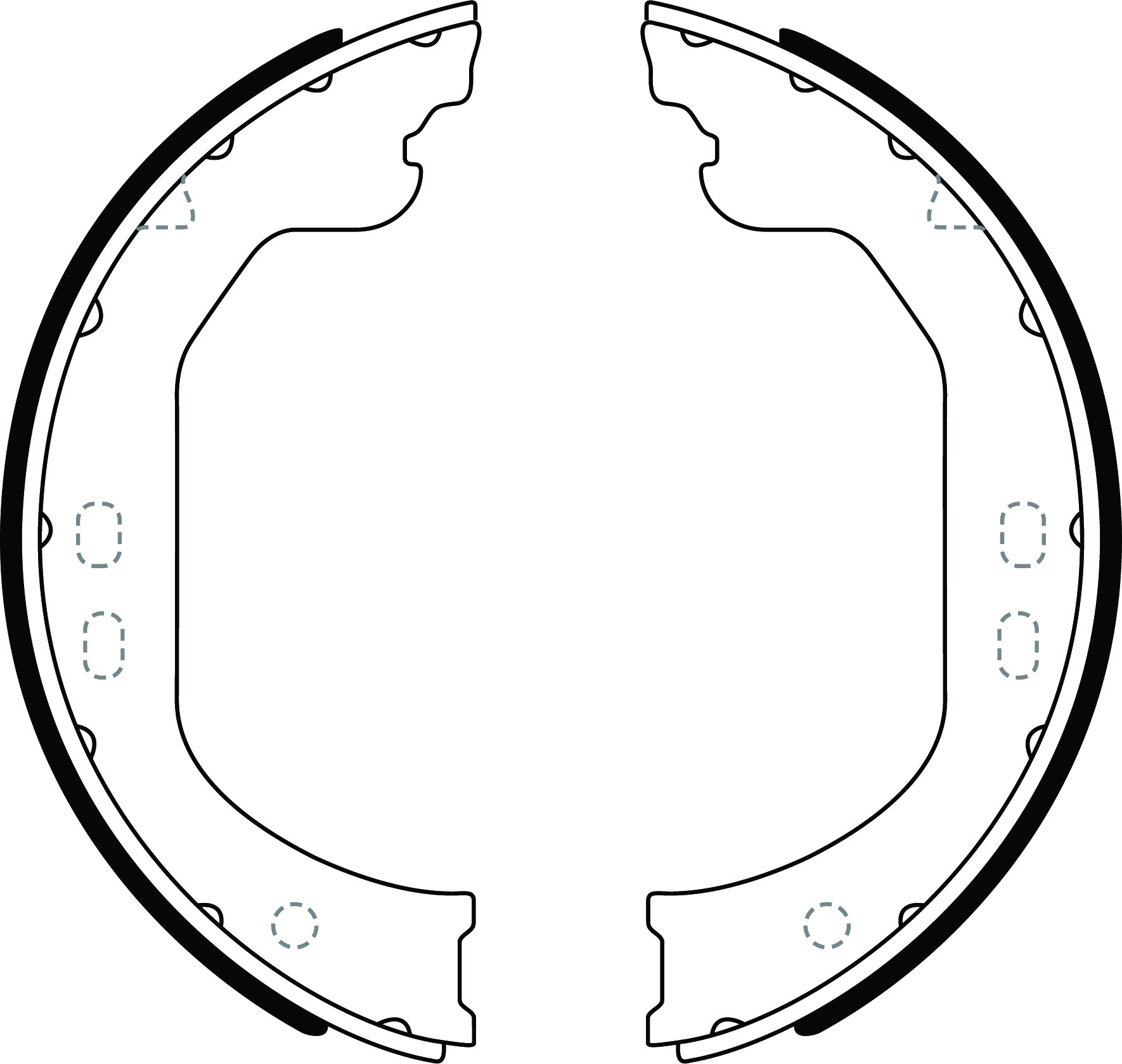 BRAKE SHOE SB BS40002