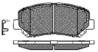 BRAKE PADS SB BP25000