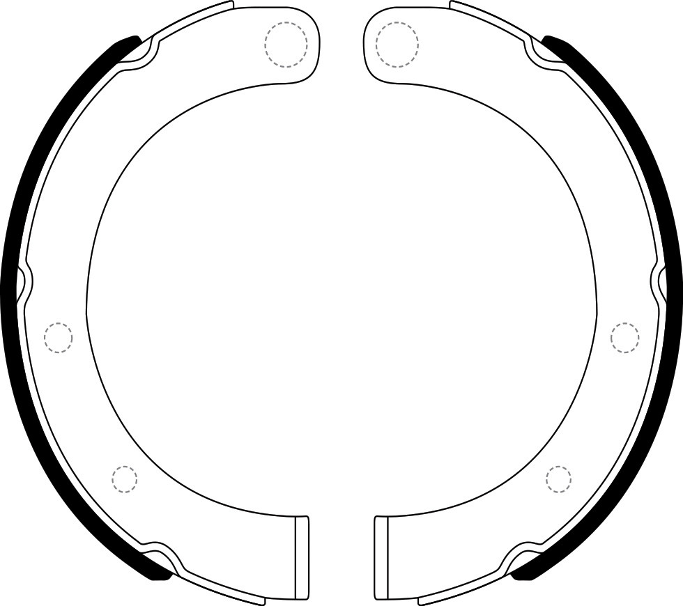 BRAKE SHOE SB BS23600