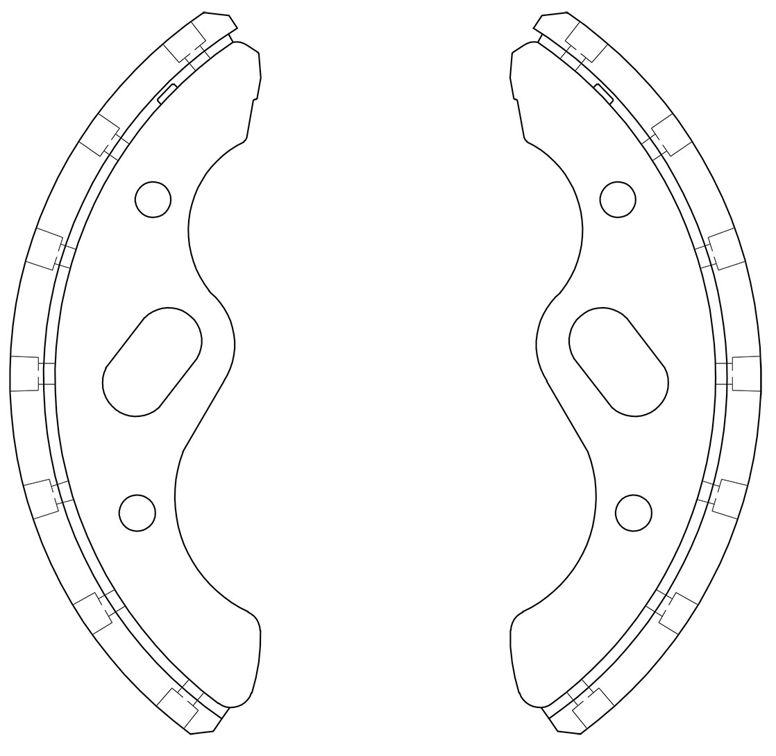BRAKE SHOE SB BS21023